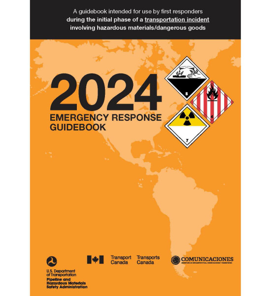 2024 Emergency Response Guidebook (Standard Bound Pocket Guide)